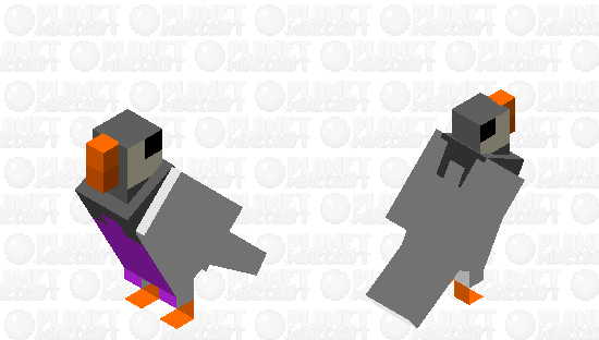 Purple Belled Pigeon Minecraft Mob Skin