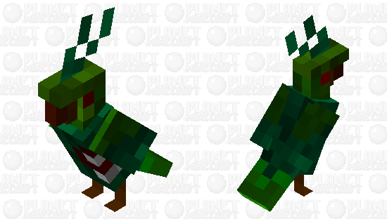 Zombified Parrot Minecraft Mob Skin