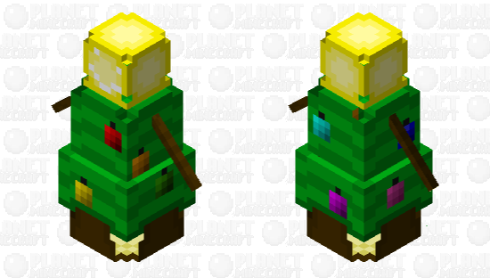 Festive tree snowman Minecraft Mob Skin