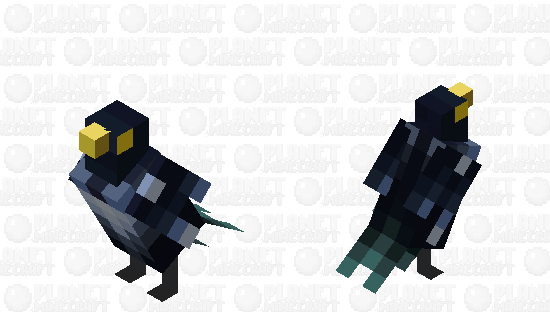Yellow Billed Magpie Minecraft Mob Skin