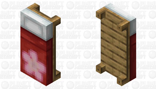 The Flowery Red Bed Minecraft Mob Skin