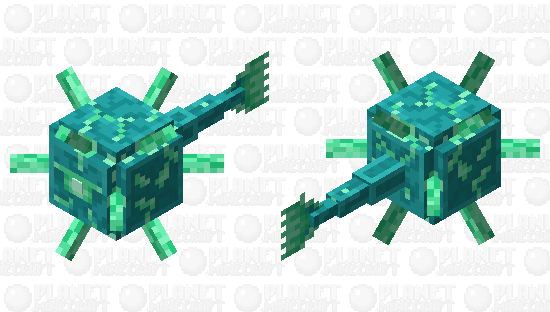 Glow Guardian Minecraft Mob Skin