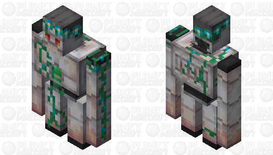 Iron guardian - Iron golem retexture - noseless. Minecraft Mob Skin