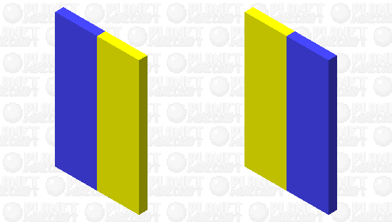 Ukrainian Flag Cape Minecraft Mob Skin