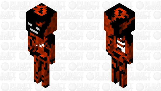 fire skeleton level Minecraft Mob Skin