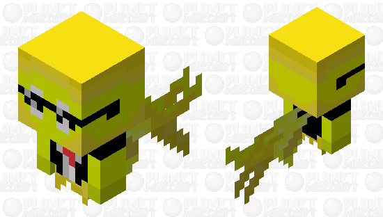 yellow allay with suit & glasses ver. 2 Minecraft Mob Skin