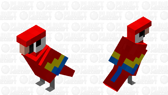 Scarlet Macaw Minecraft Mob Skin