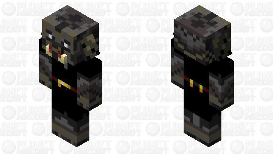 Piglin (Black Robe) Minecraft Mob Skin