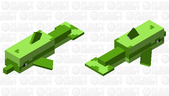 Green dolphin Minecraft Mob Skin