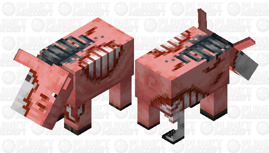 If the old pigman texture was still here (zoglin) Minecraft Mob Skin