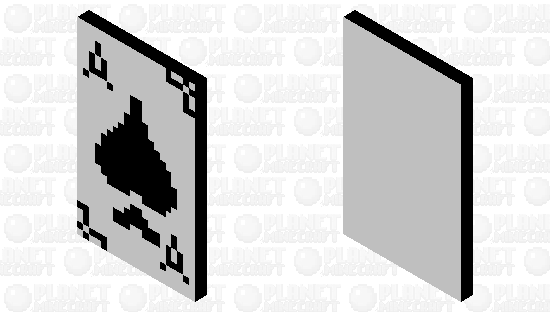 Ace of spades card Minecraft Mob Skin