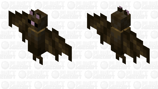 Fewer Pixels Bat Minecraft Mob Skin