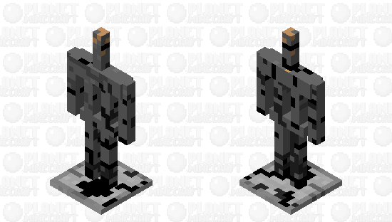 Burnt armour stand Minecraft Mob Skin