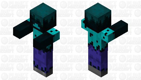 Sculk Zombie Minecraft Mob Skin