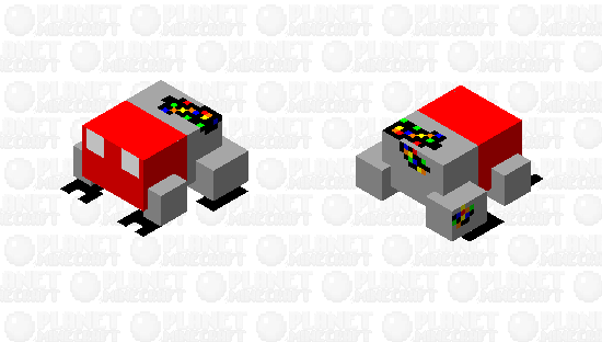 Corruption red Minecraft Mob Skin