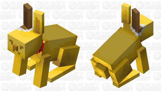 Lindt Chocolate Bunny Minecraft Mob Skin