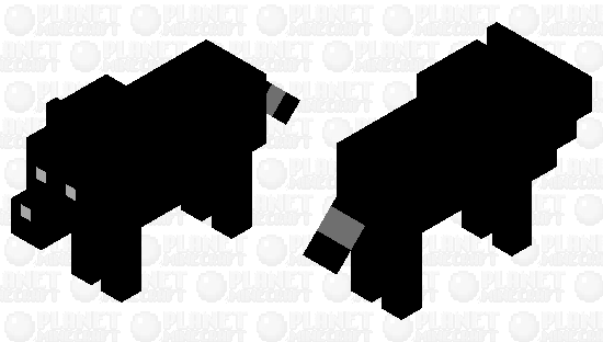 ??Shadow wolf happy??? Minecraft Mob Skin