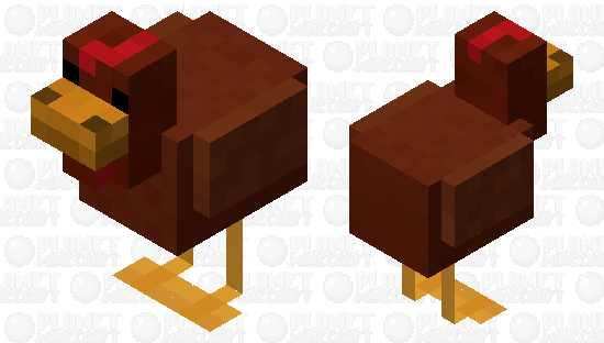 ISA Brown (aka red sex-link) Chicken Minecraft Mob Skin