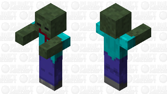 Drooling Zombie Minecraft Mob Skin
