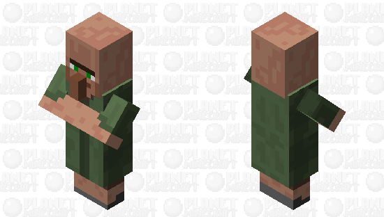Laid Back Villager Minecraft Mob Skin