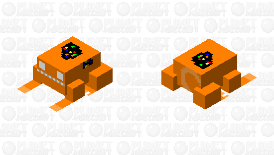 Corruption Orange Minecraft Mob Skin