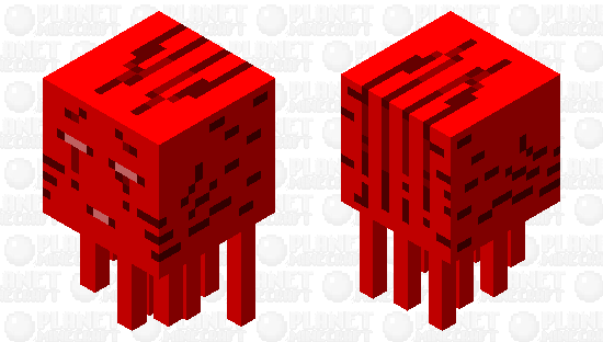 Red Ghast Minecraft Mob Skin