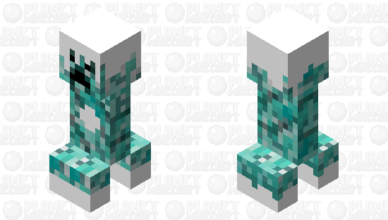 Snowy Creeper Minecraft Mob Skin