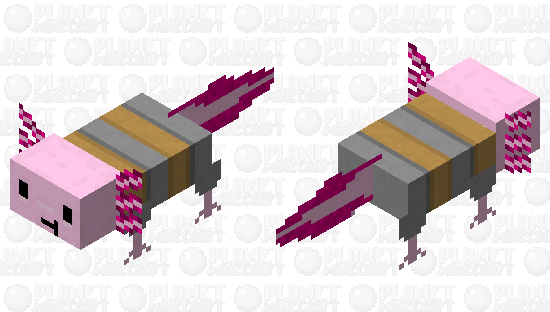 Sir Axolot Minecraft Mob Skin