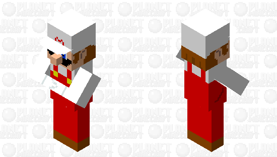 fire mario (super mario) Minecraft Mob Skin