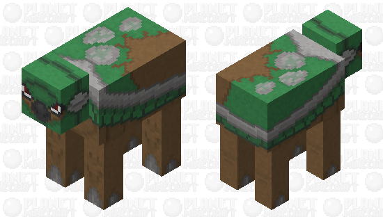 Torterra - Pokemon Cow Replacer Minecraft Mob Skin