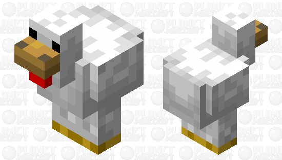 Chonky Chicken Minecraft Mob Skin