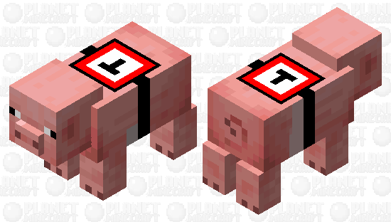 explosive pig Minecraft Mob Skin