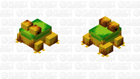 yellow wollywog Minecraft Mob Skin