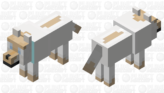 dog skin with blue eyes Minecraft Mob Skin