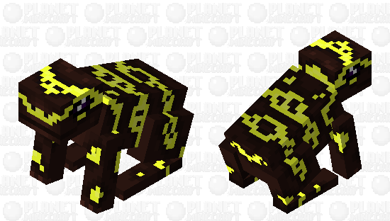 Yellow banded poison dart frog Minecraft Mob Skin