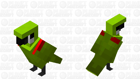 Red-shouldered Macaw Minecraft Mob Skin