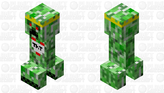 Creepus the creeper king Minecraft Mob Skin