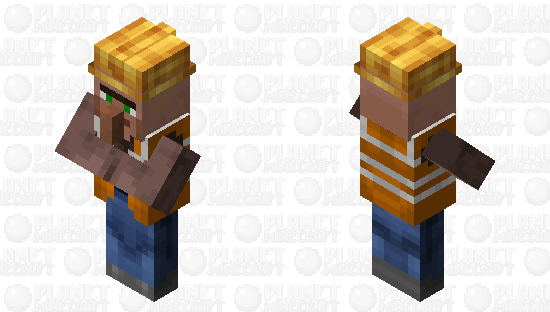 Villager / profession: Construction Minecraft Mob Skin