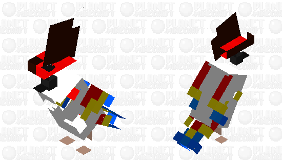 Glitched Parrot [Super Mario Bros. Funk Mix] Minecraft Mob Skin