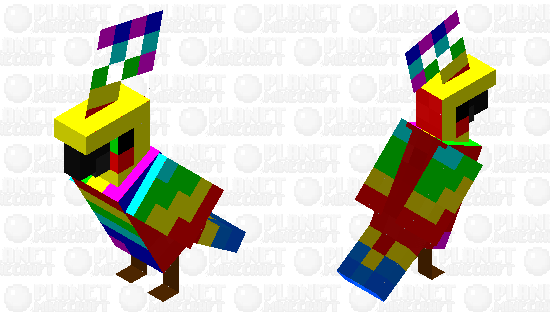 Loro arcoiris (rainbow parrot) Minecraft Mob Skin