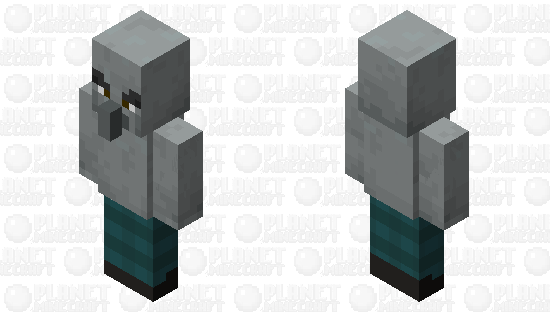 The Skin I Use, But Its On an Illager Model Minecraft Mob Skin