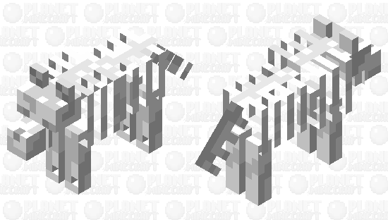 skeleton wolf Minecraft Mob Skin