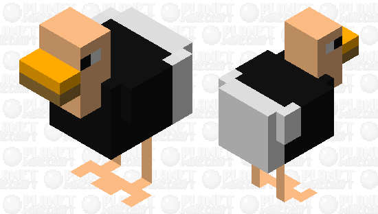 Ostritch chicken Minecraft Mob Skin