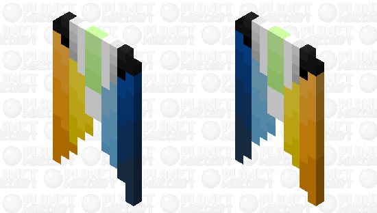 AroAce Agender Cape Minecraft Mob Skin