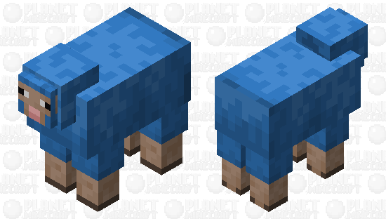 Enchanted Sheep Blue MCD Minecraft Mob Skin