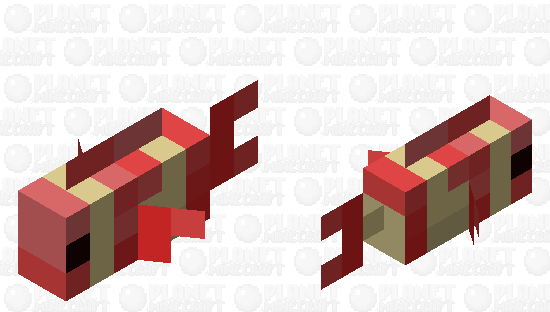 Maroon Clownfish/Spine-Cheeked Anemonefish Minecraft Mob Skin