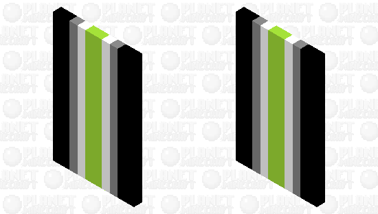 Agender Pride Flag Cape Minecraft Mob Skin