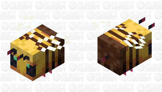 raspberry bee Minecraft Mob Skin