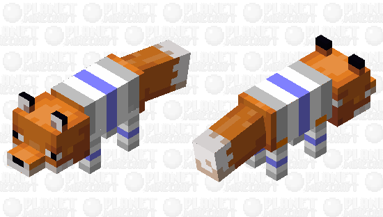 Winter fox Minecraft Mob Skin