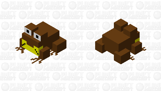 Cartoon Styled Frog (Temperate) Minecraft Mob Skin